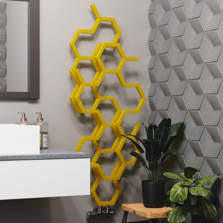 Terma Hex Vertical Radiator | Designer Honeycomb Heating | Designer ...