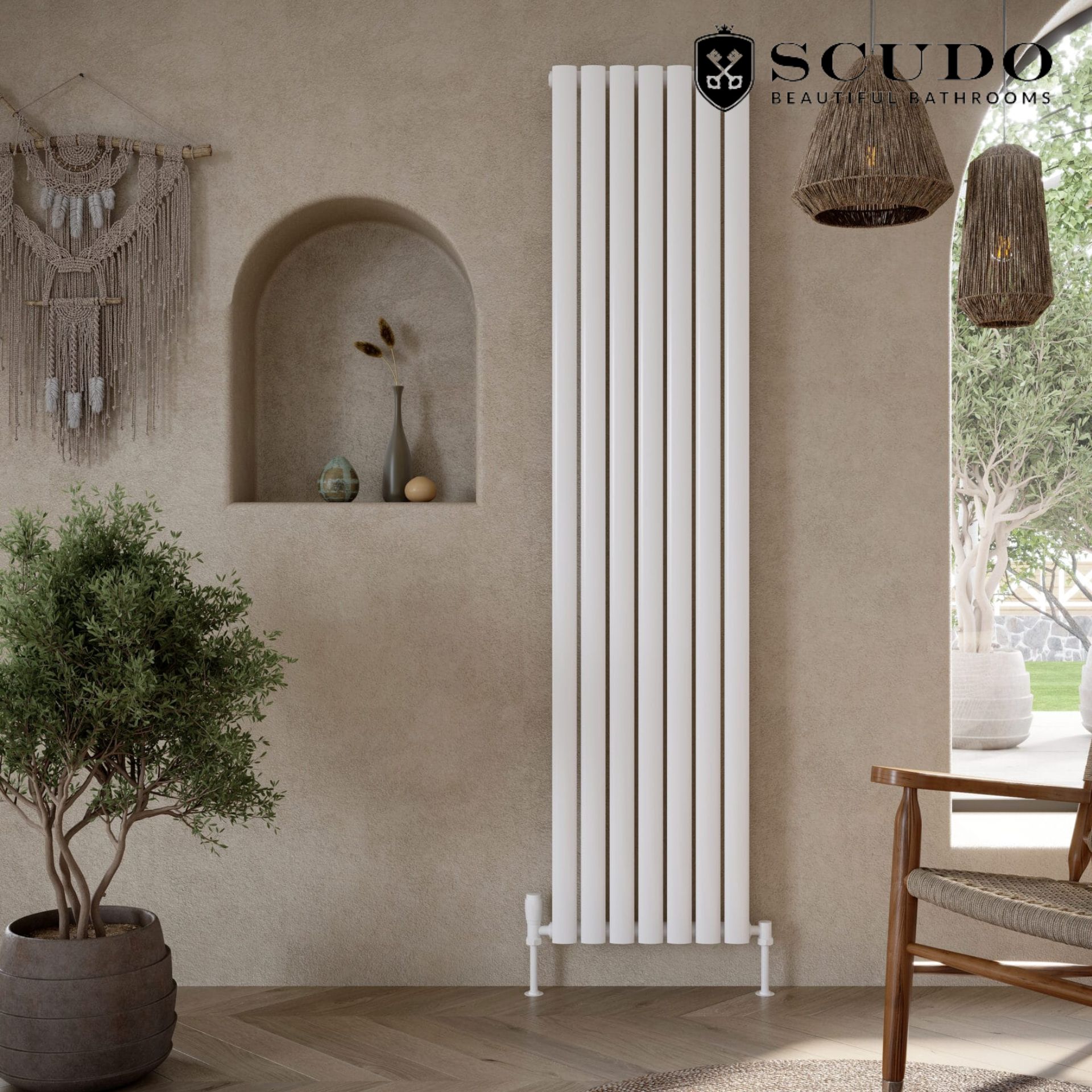 Scudo Apex Vertical Single Radiator | Free UK Delivery | Designer ...