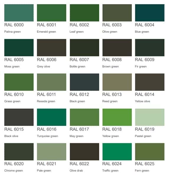 Radiator RAL Colour Guide | Designer Radiator Showroom | Luxury ...