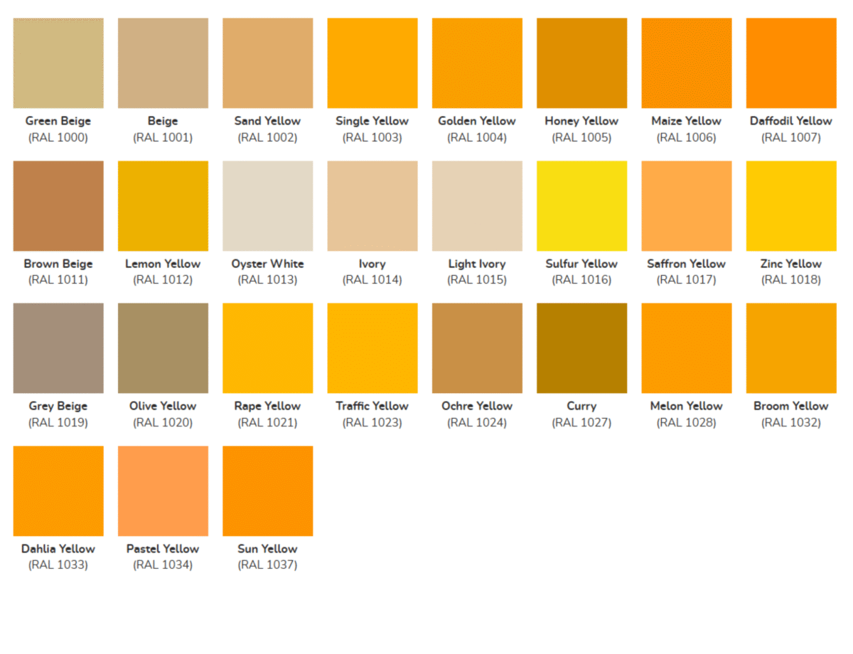 Radiator RAL Colour Guide | Designer Radiator Showroom | Luxury ...